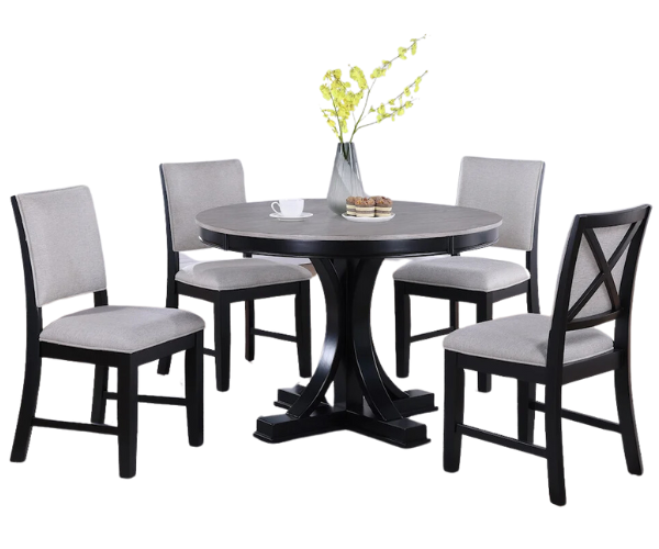 Crownmark Harriet 5-Piece Round Dining Set | Modern and Inviting Dining Furniture | Albany's #1 ...